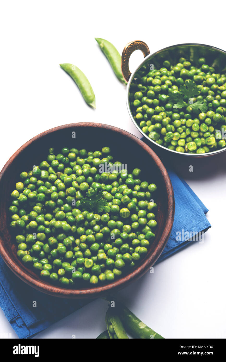 Spicy fried Green Peas pod or chatpata matar falli Stock Photo - Alamy