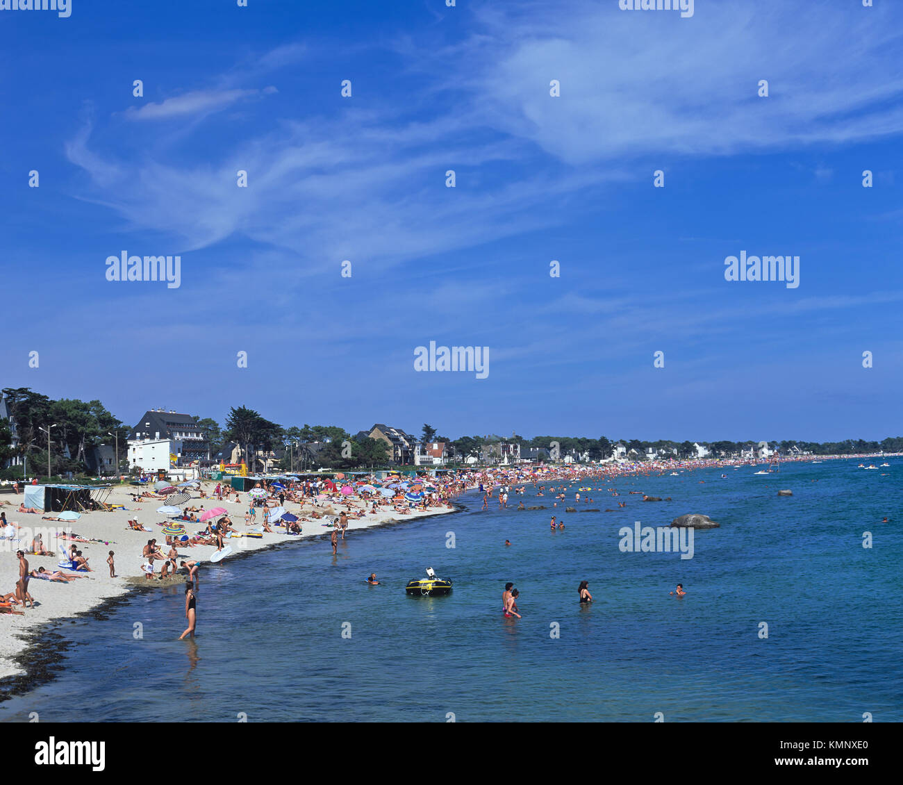 9834. Morbihan, Carnac, Beach, Brittany, France Stock Photo - Alamy