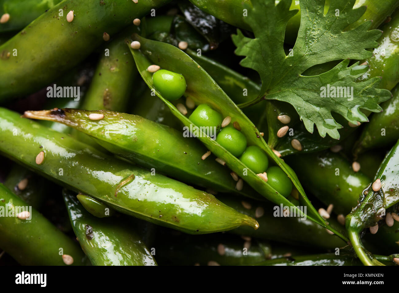 Spicy fried Green Peas pod or chatpata matar falli Stock Photo - Alamy