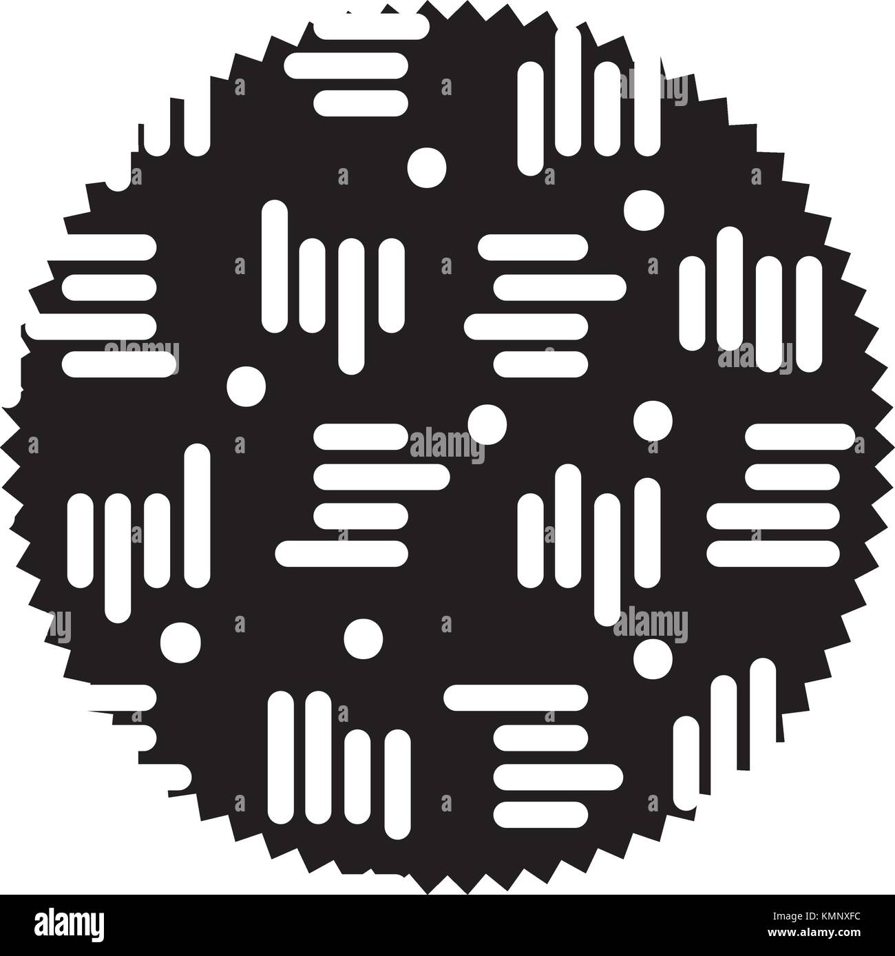 contour circle with abstract geometric style background Stock Vector ...