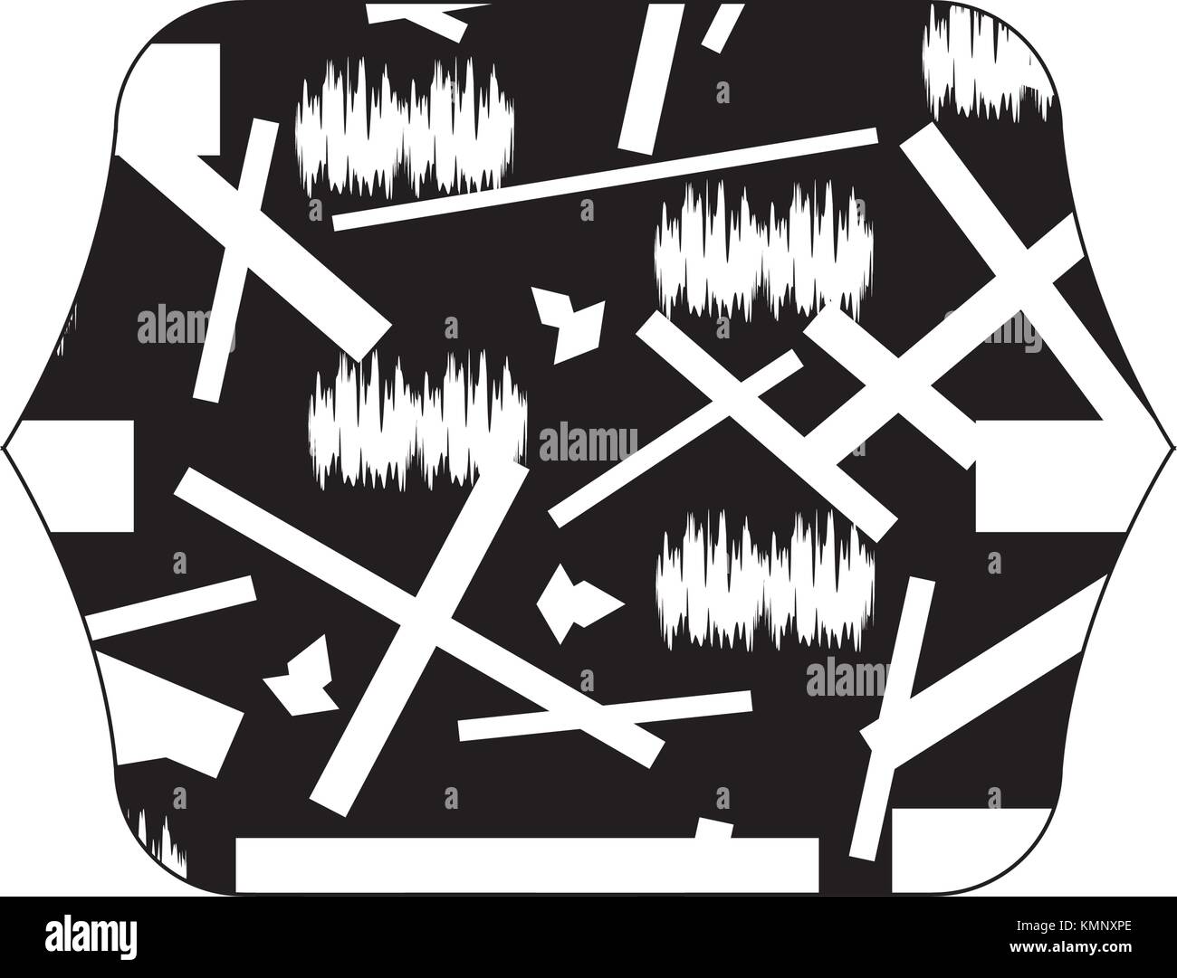 contour line quadrate with graphic abstract style background Stock ...