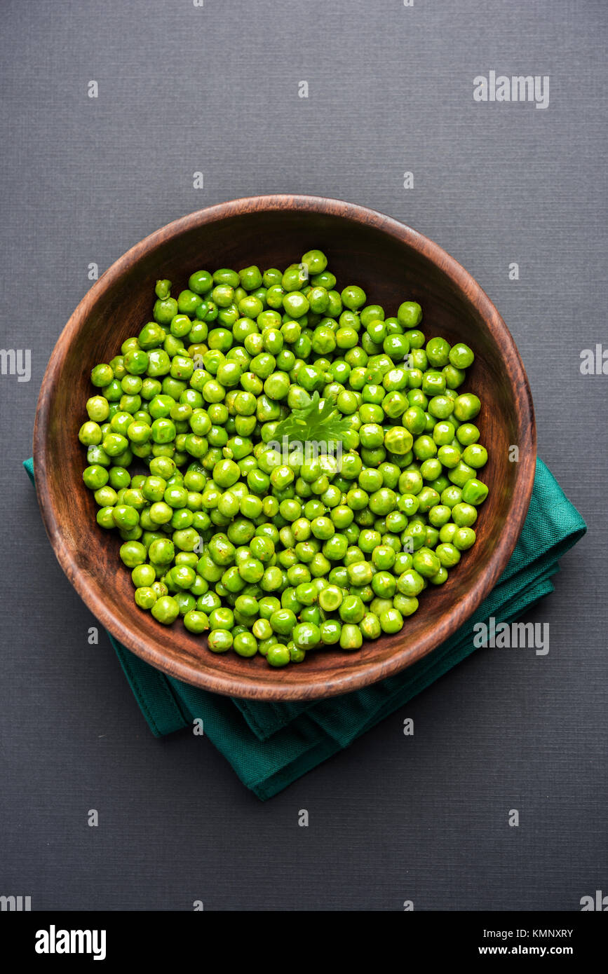 Spicy fried Green Peas pod or chatpata matar falli Stock Photo - Alamy