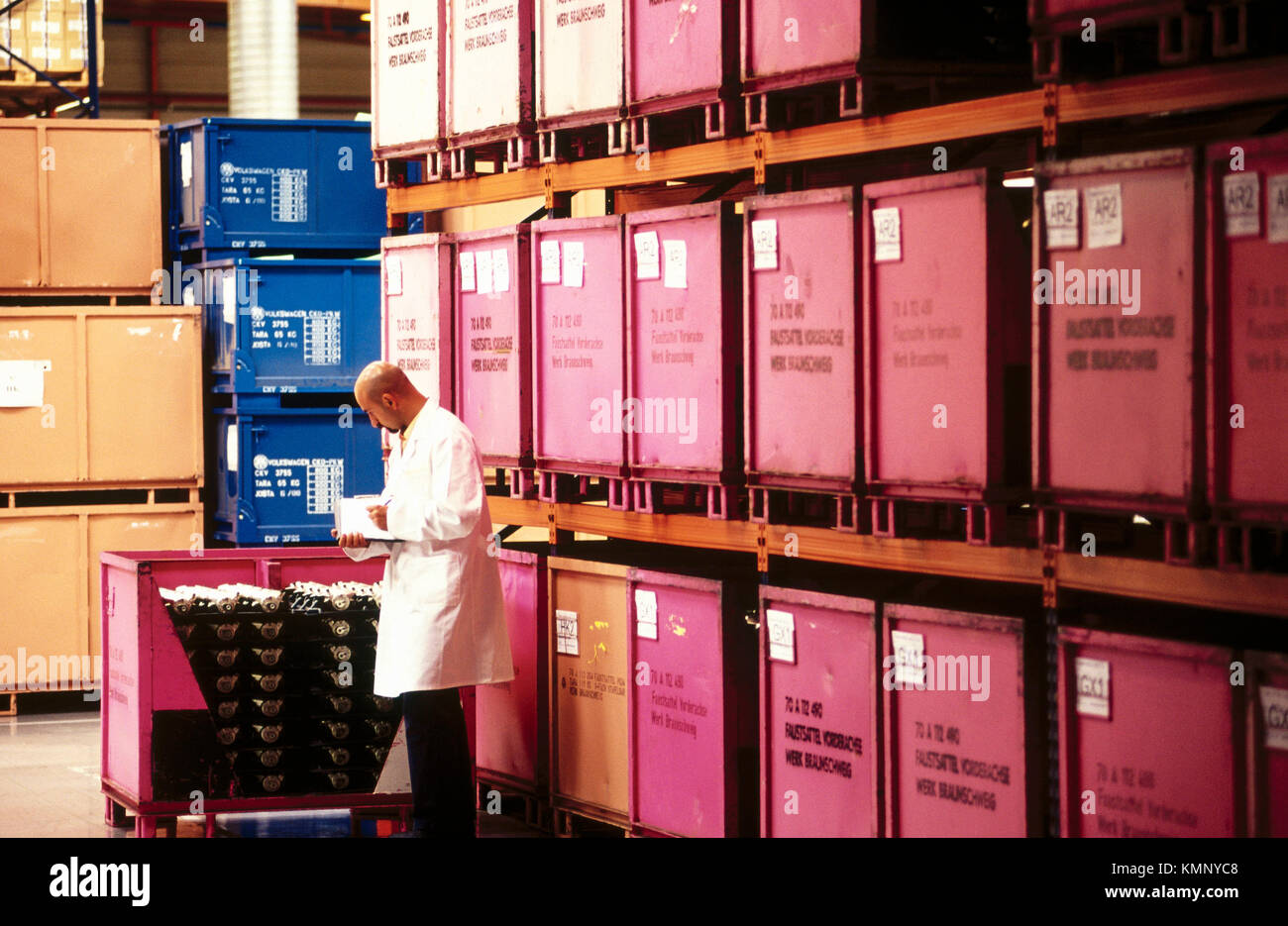 Automotive industry, car parts manufacturing. Automated warehouse Stock ...