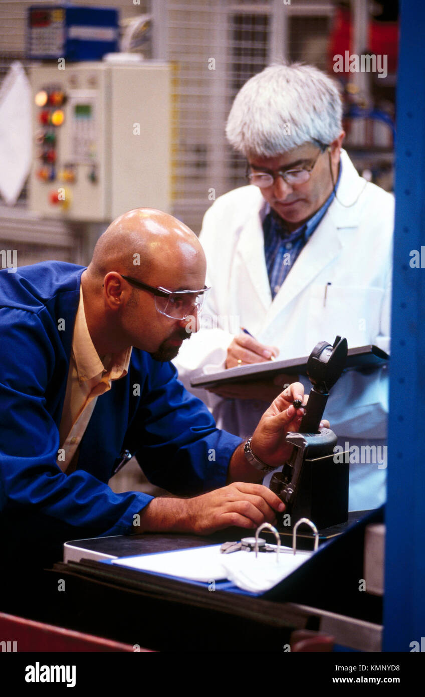 Automotive industry. Car parts manufacturing. Measuring control Stock ...