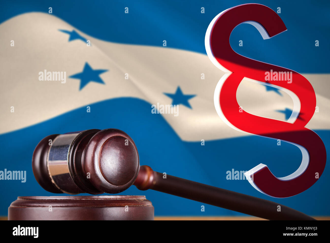 Vector icon of section symbol against digitally generated honduran ...