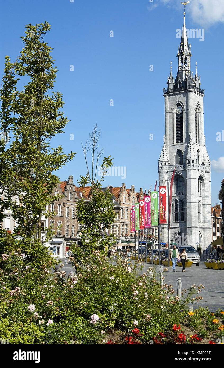 Belfry of tournai grand place hi-res stock photography and images - Alamy