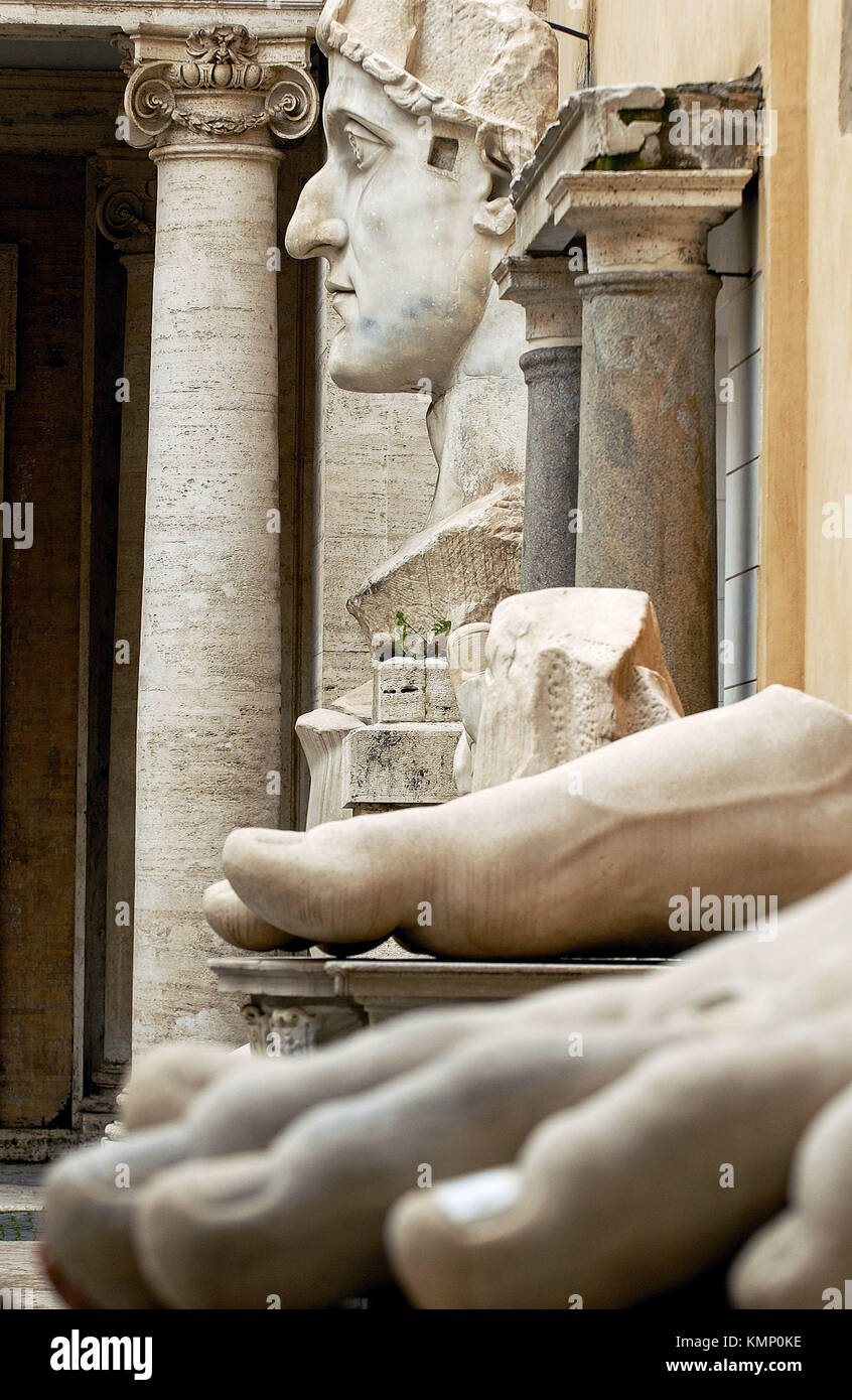 Rome capitoline museum constantine foot hi-res stock photography and ...