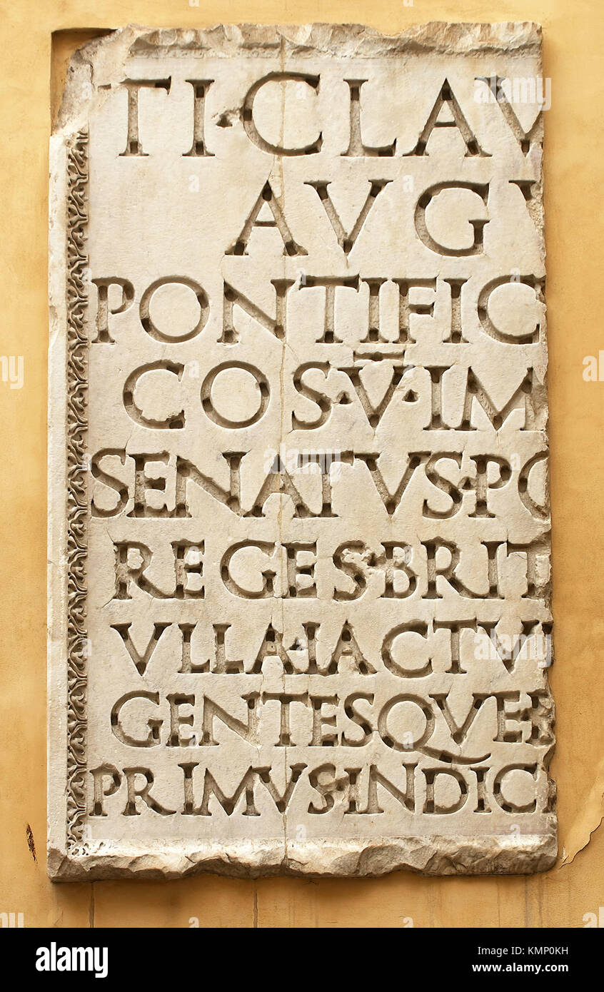 Roman Inscription High Resolution Stock Photography and Images - Alamy