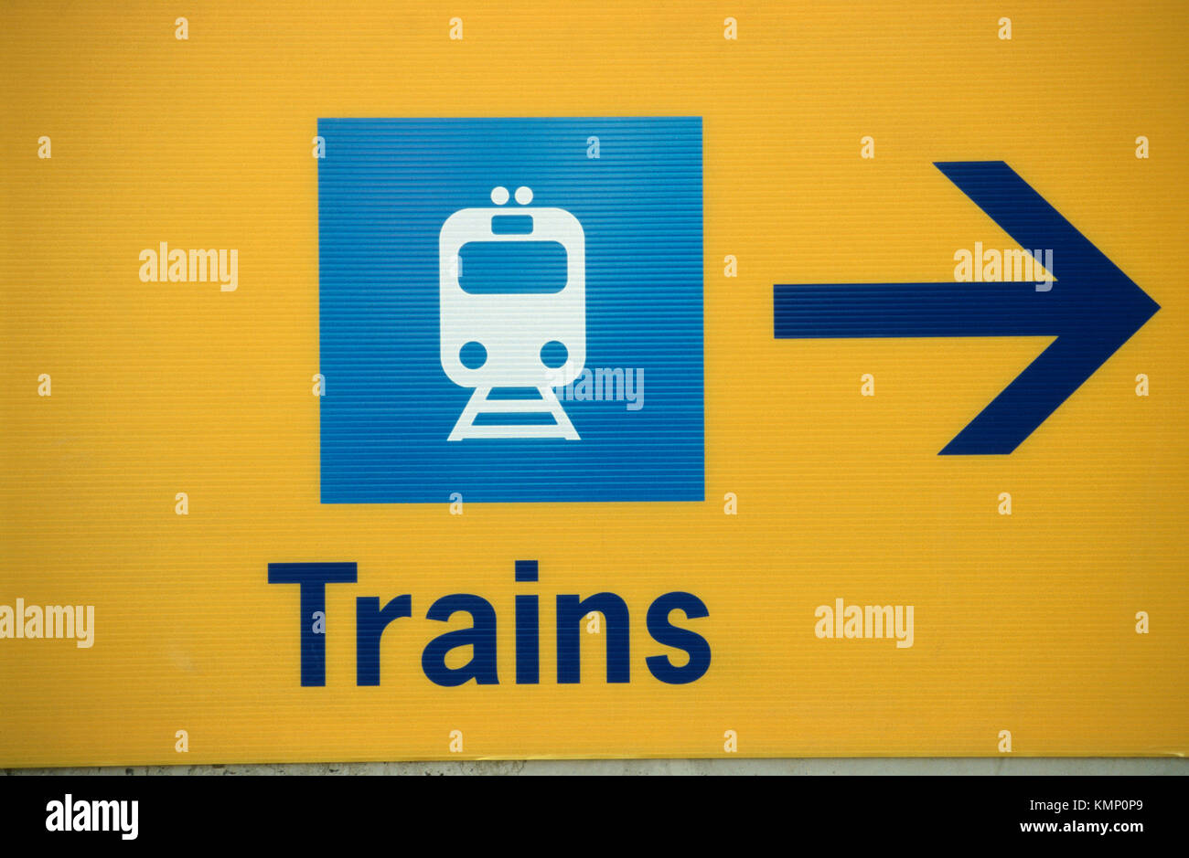 Directional sign train hi-res stock photography and images - Alamy