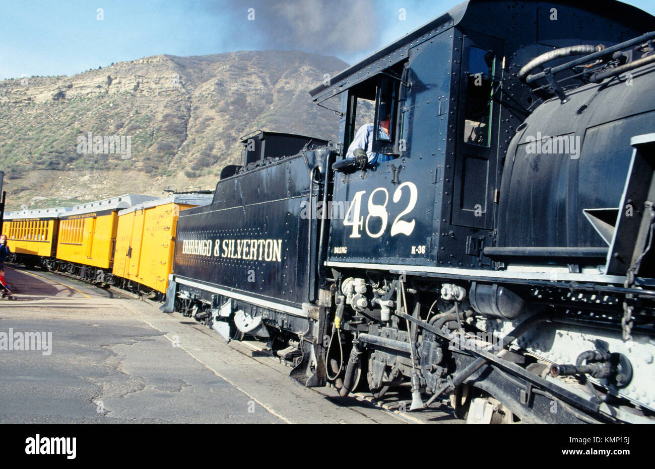 Steam train, Durango and Silverton tourist railroad. Colorado. USA ...