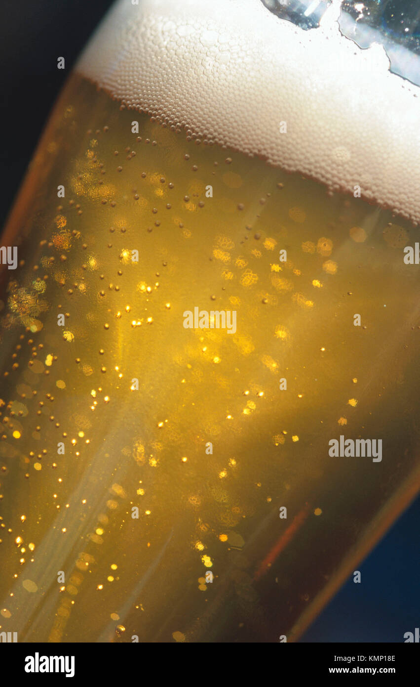 Beer in glass Stock Photo - Alamy