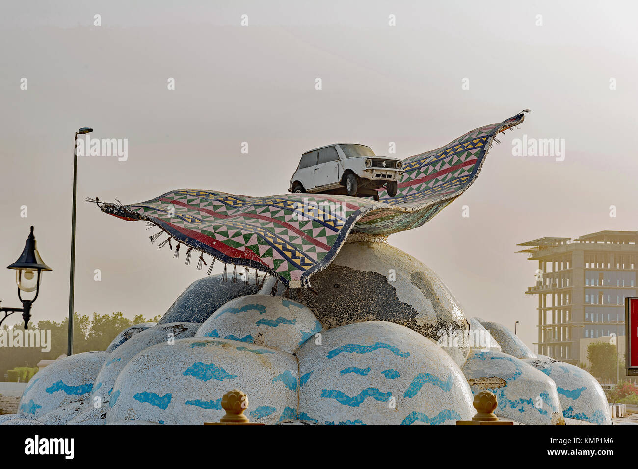 Roundabout sculpture in Al Shati district of Jeddah city, Saudi Arabia ...