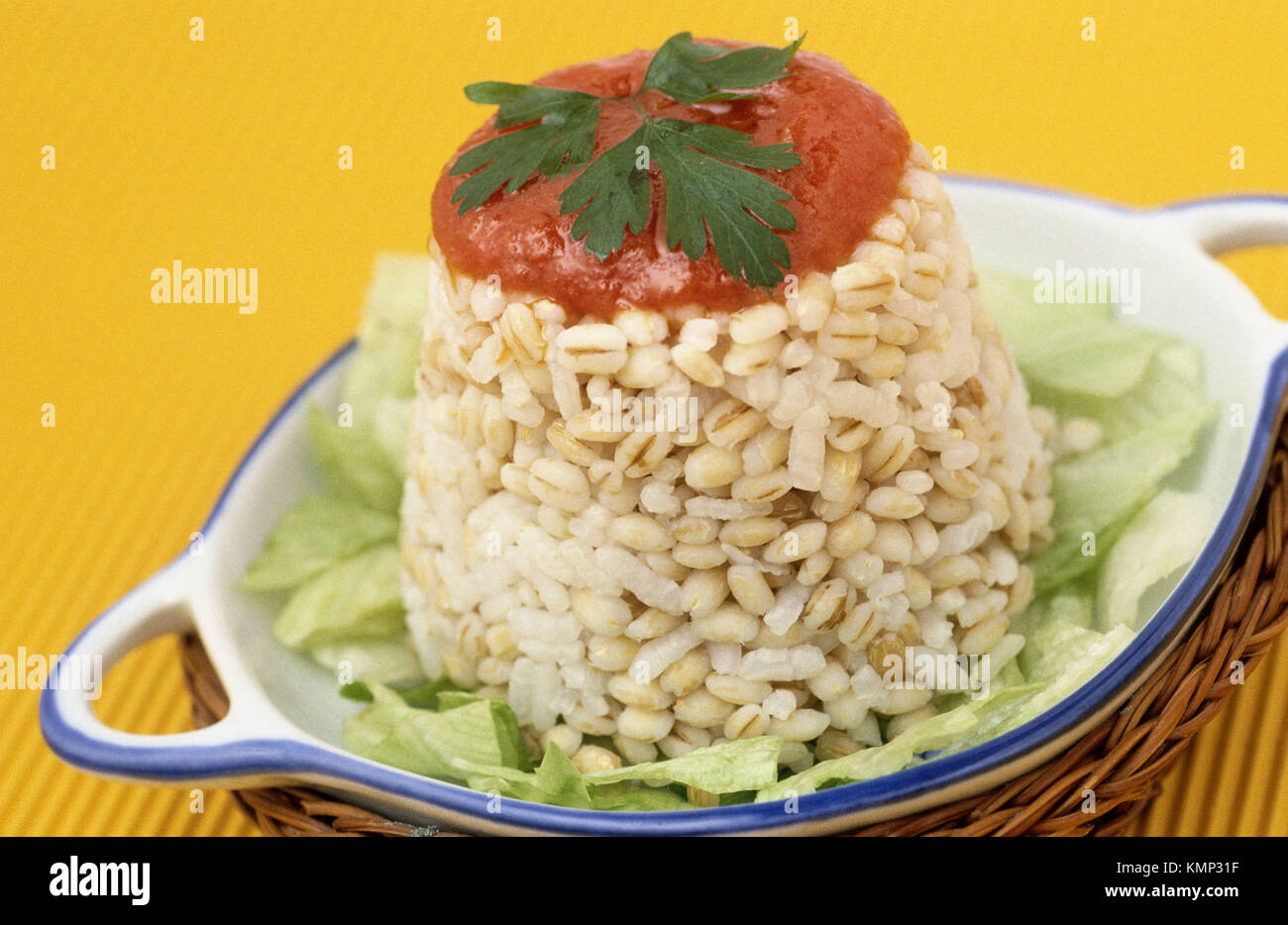 Barley and rice Stock Photo - Alamy