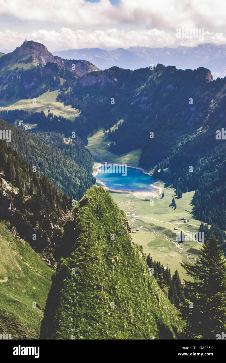 breathtaking view in the mountains of Switzerland Stock Photo - Alamy