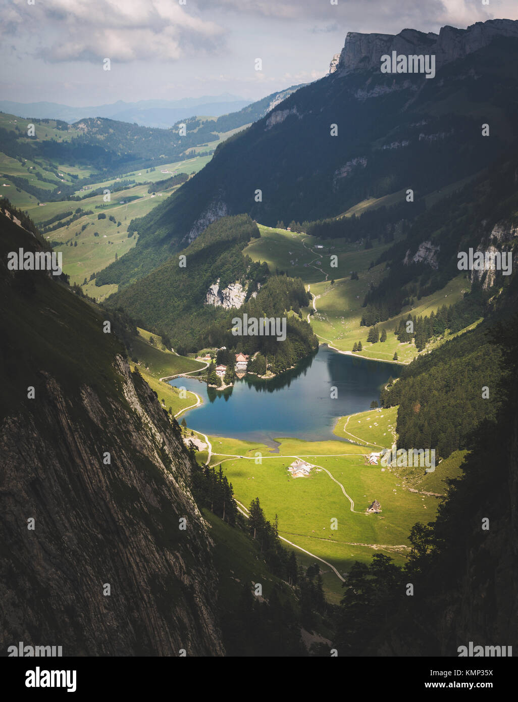 breathtaking view in the mountains of Switzerland Stock Photo - Alamy