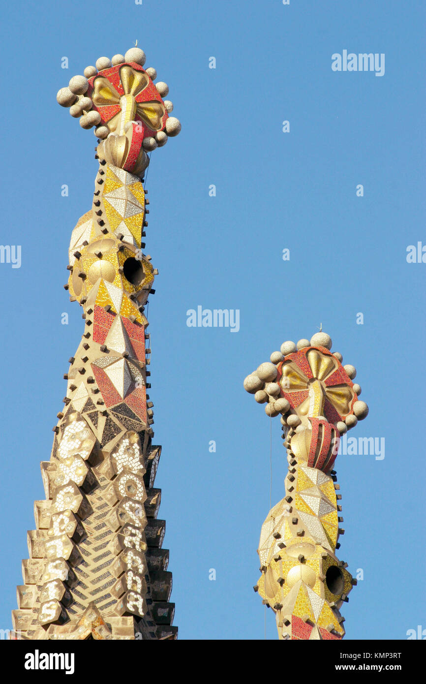 Spires. La Sagrada Familia. Barcelona. Catalonia. Spain Stock Photo - Alamy