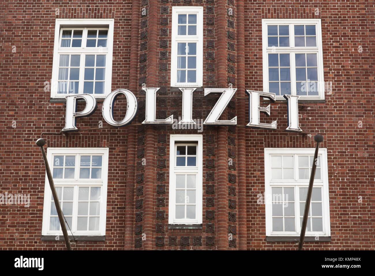 German police building and sign Stock Photo - Alamy