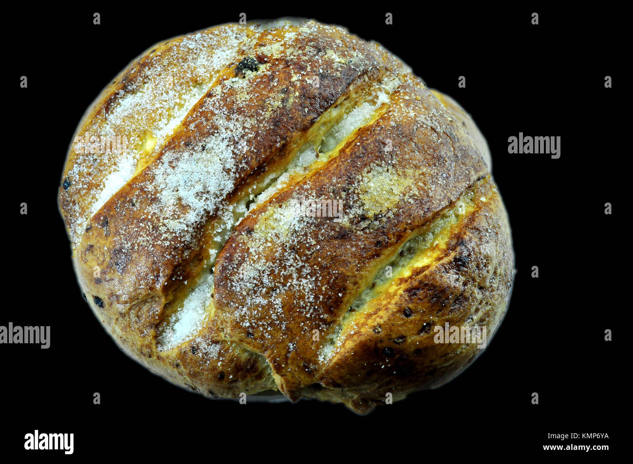 spanish christmas bread with raisins Stock Photo - Alamy