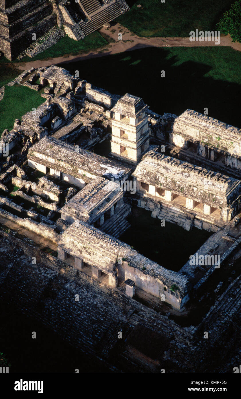 Palenque mayan ruins aerial view hi-res stock photography and images ...