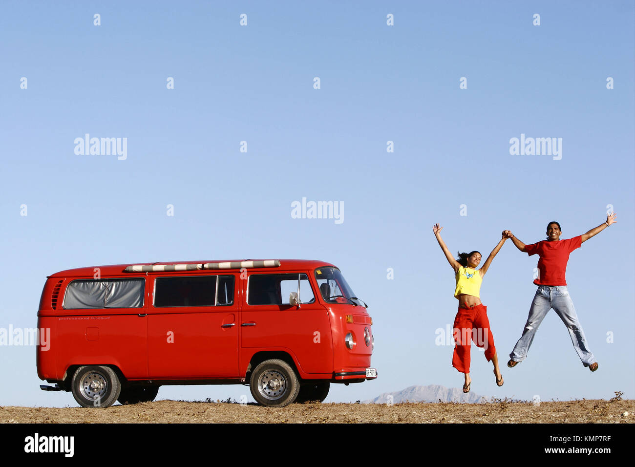 Happy red old fashioned car hi-res stock photography and images - Alamy