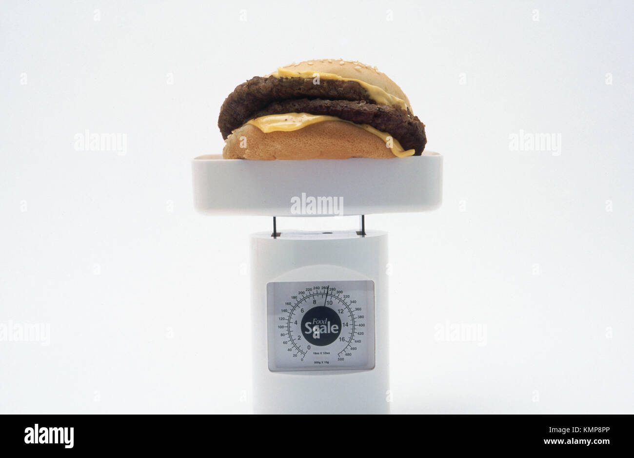Hamburger on scale hi-res stock photography and images - Alamy