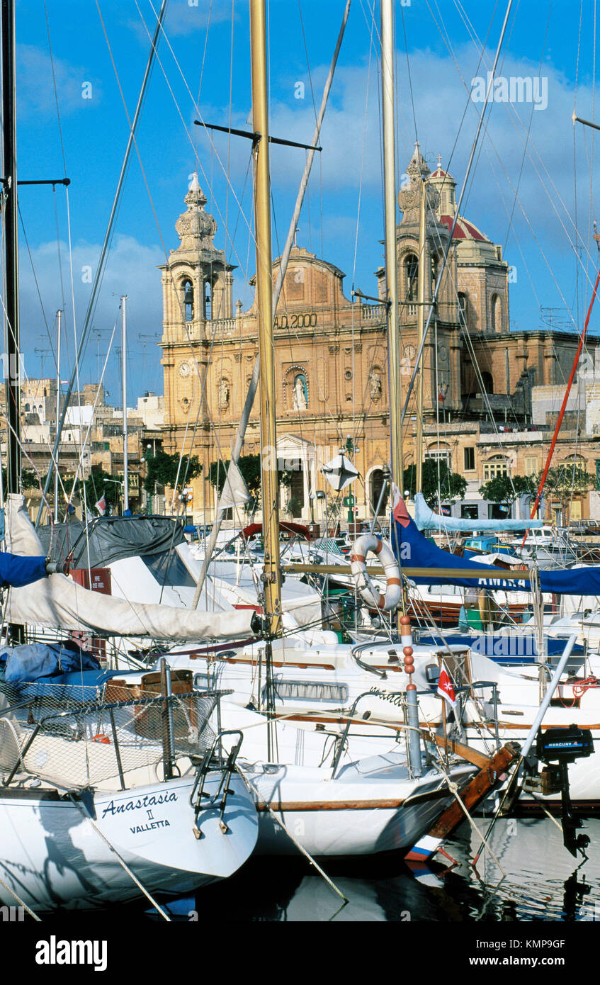 Msida marina malta hi-res stock photography and images - Alamy