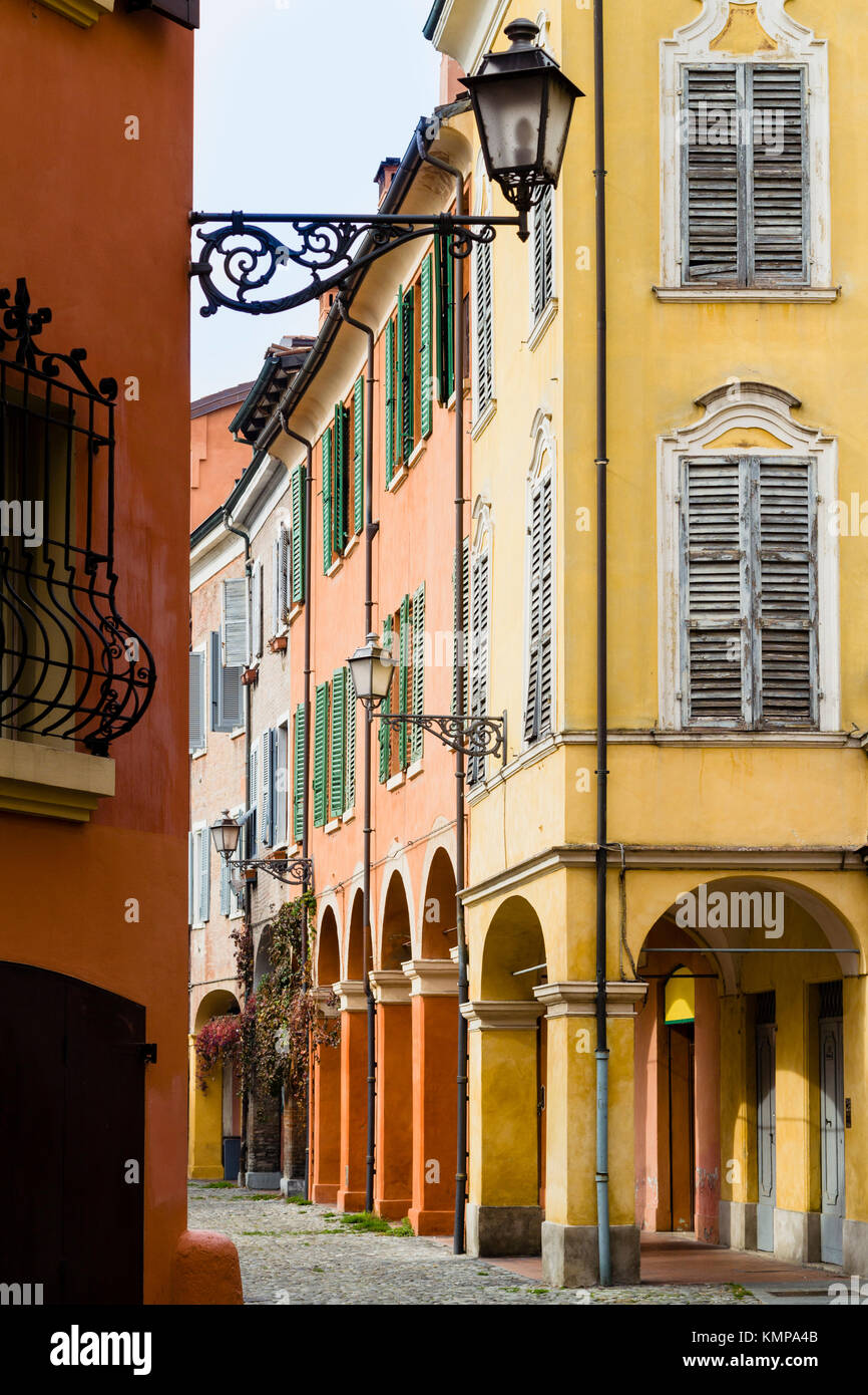 Typical Italian cityscape in Emilia Romagna Stock Photo - Alamy