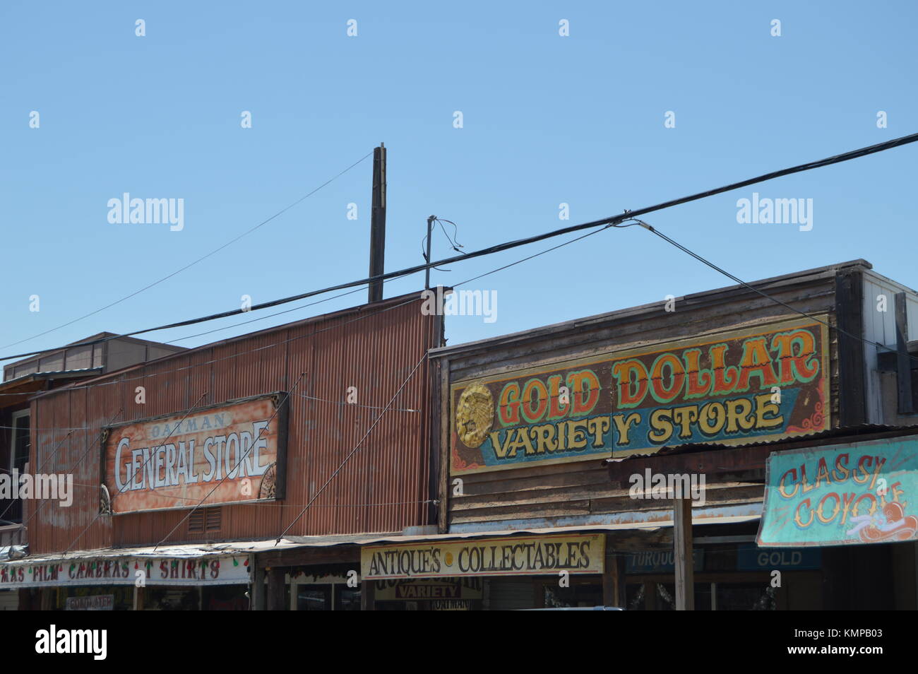 Shops in Oatman On Route 66. June 21, 2017. Oatman, Arizona, USA, EEUU ...