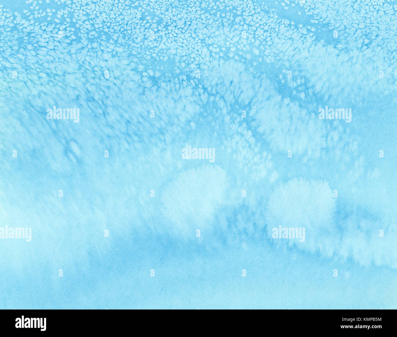 winter snow blue watercolor background Stock Photo - Alamy