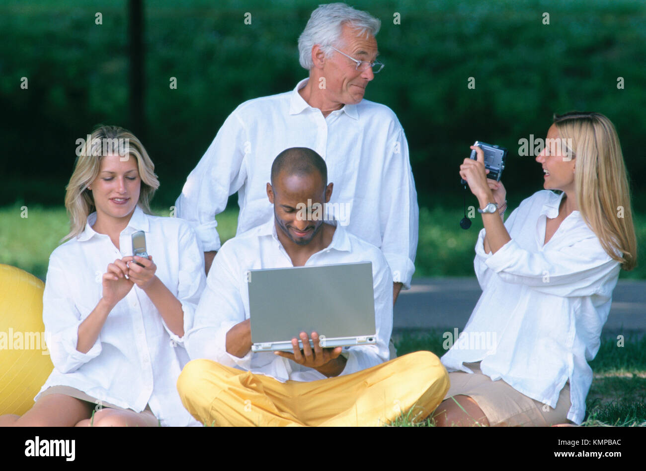 Multimedia, Team work, Satisfaction Stock Photo - Alamy