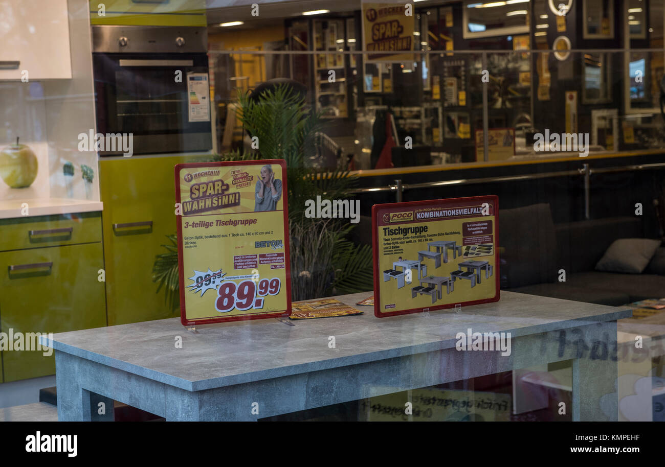 Berlin, Germany. 8th Dec, 2017. Sale price signs in a store of the ...