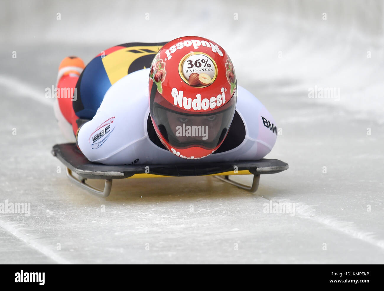 Winterberg, Germany. 8th Dec, 2017. Anna Fernstaedt of Germany sets off ...