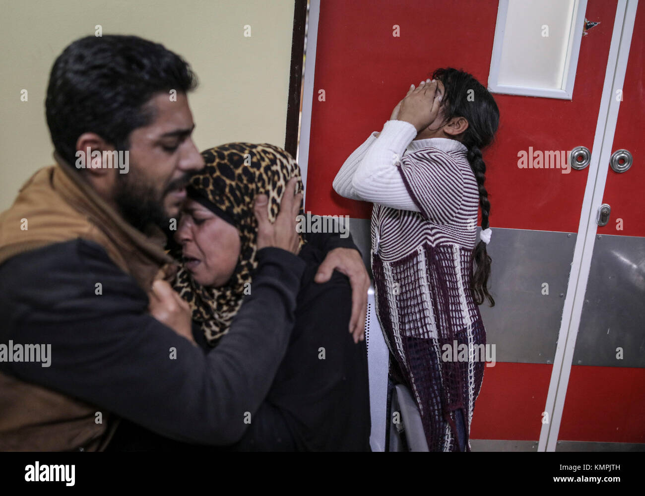 Relatives mourn the death of Maher Attala at the Indonesian hospital in ...