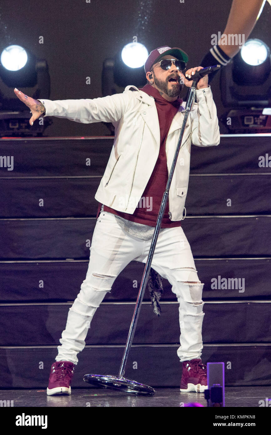 Rosemont, Illinois, USA. 7th Dec, 2017. AJ MCLEAN of Backstreet Boys ...