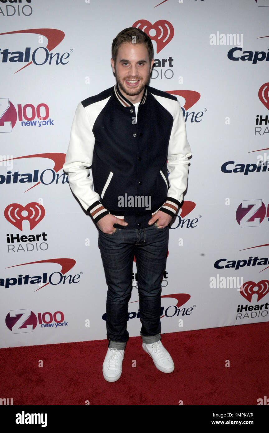 New York, NY, USA. 8th Dec, 2017. Ben Platt at Z100's Jingle Ball 2017 ...