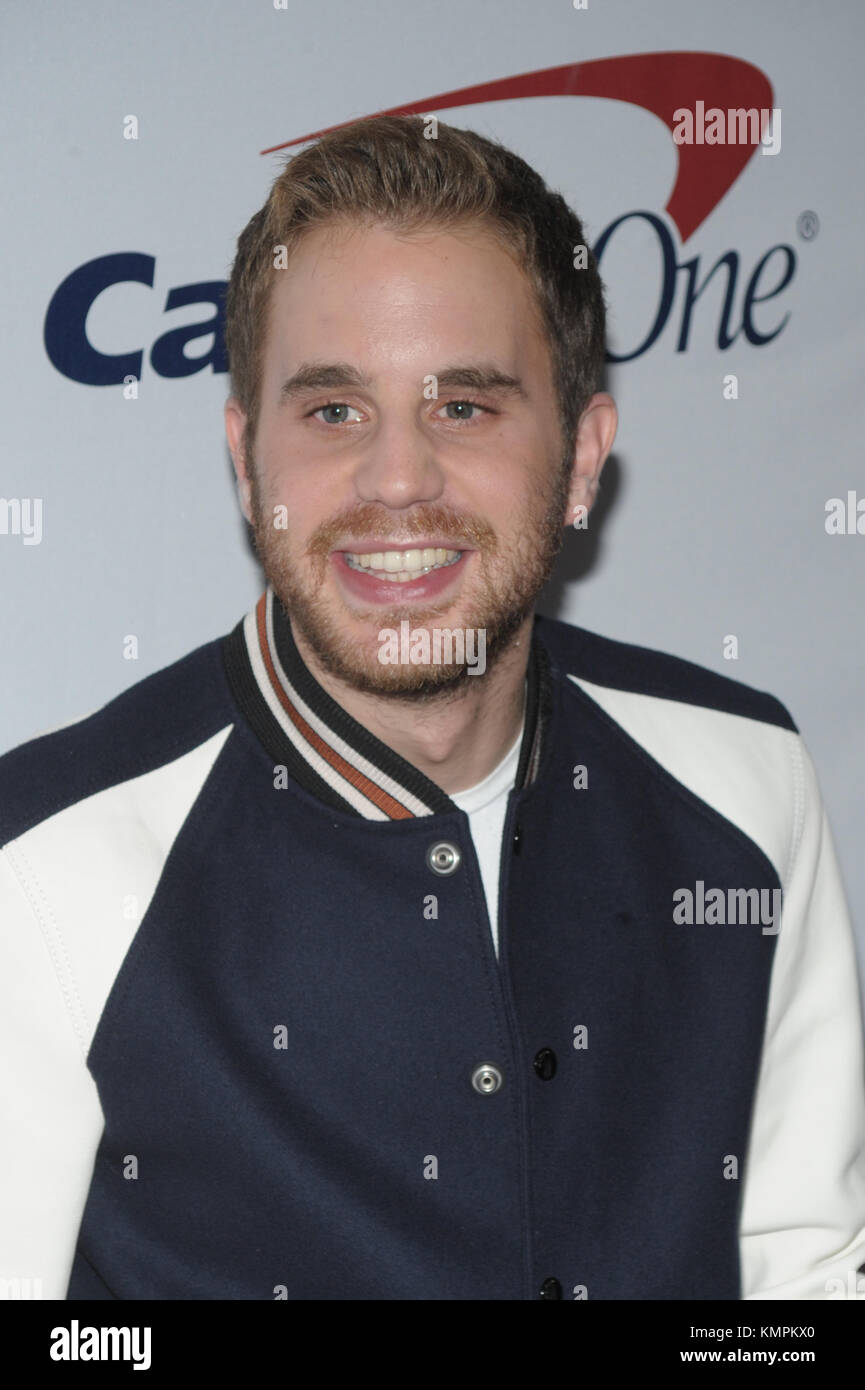 New York, NY, USA. 8th Dec, 2017. Ben Platt at Z100's Jingle Ball 2017 ...