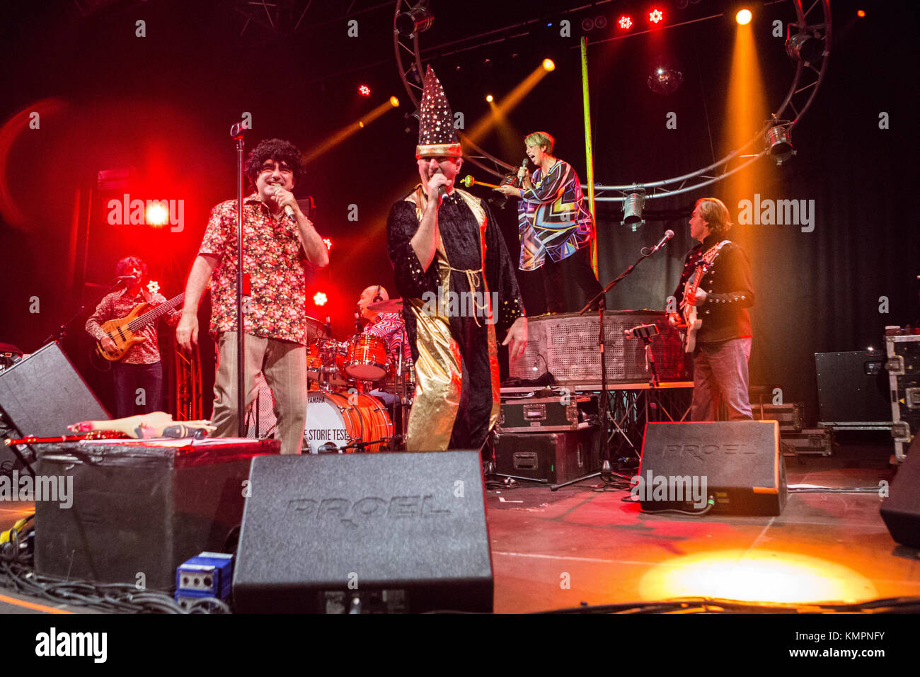 Fontaneto d'Agogna Italy. 08th December 2017. The Italian comedy rock ...