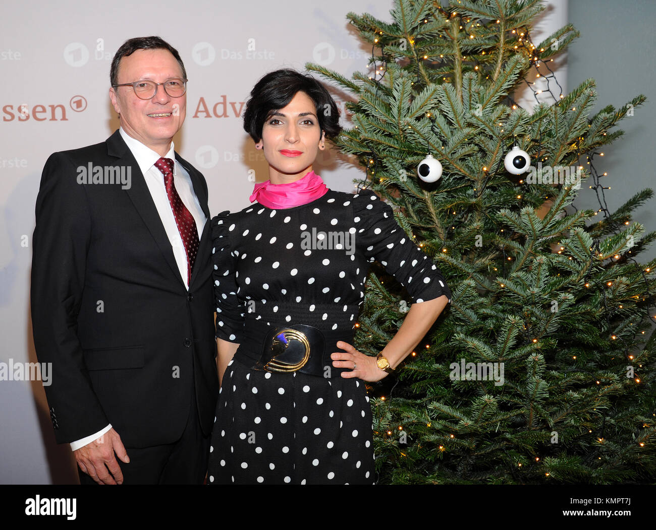 Volker Herres, Programme director at the ARD, and the actress Neda ...