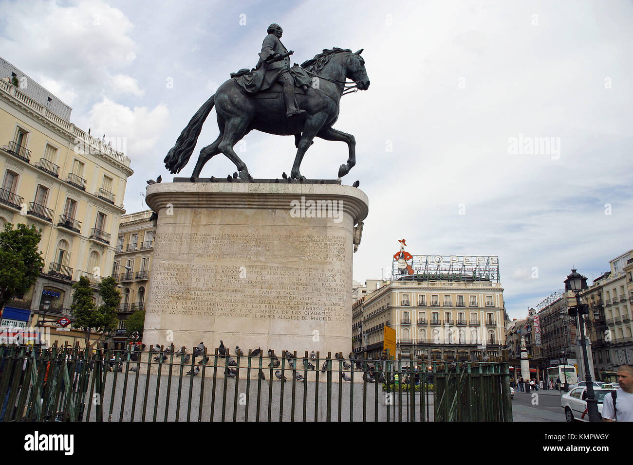 Puerta del Sol square, Madrid. Spain Stock Photo - Alamy