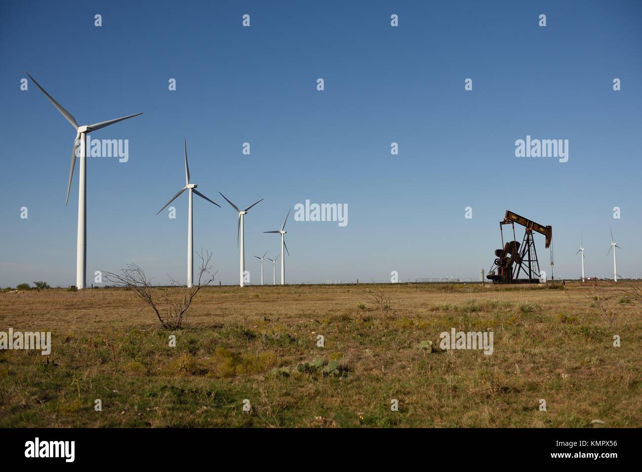 Texas Ranch Wind Turbines High Resolution Stock Photography and Images ...