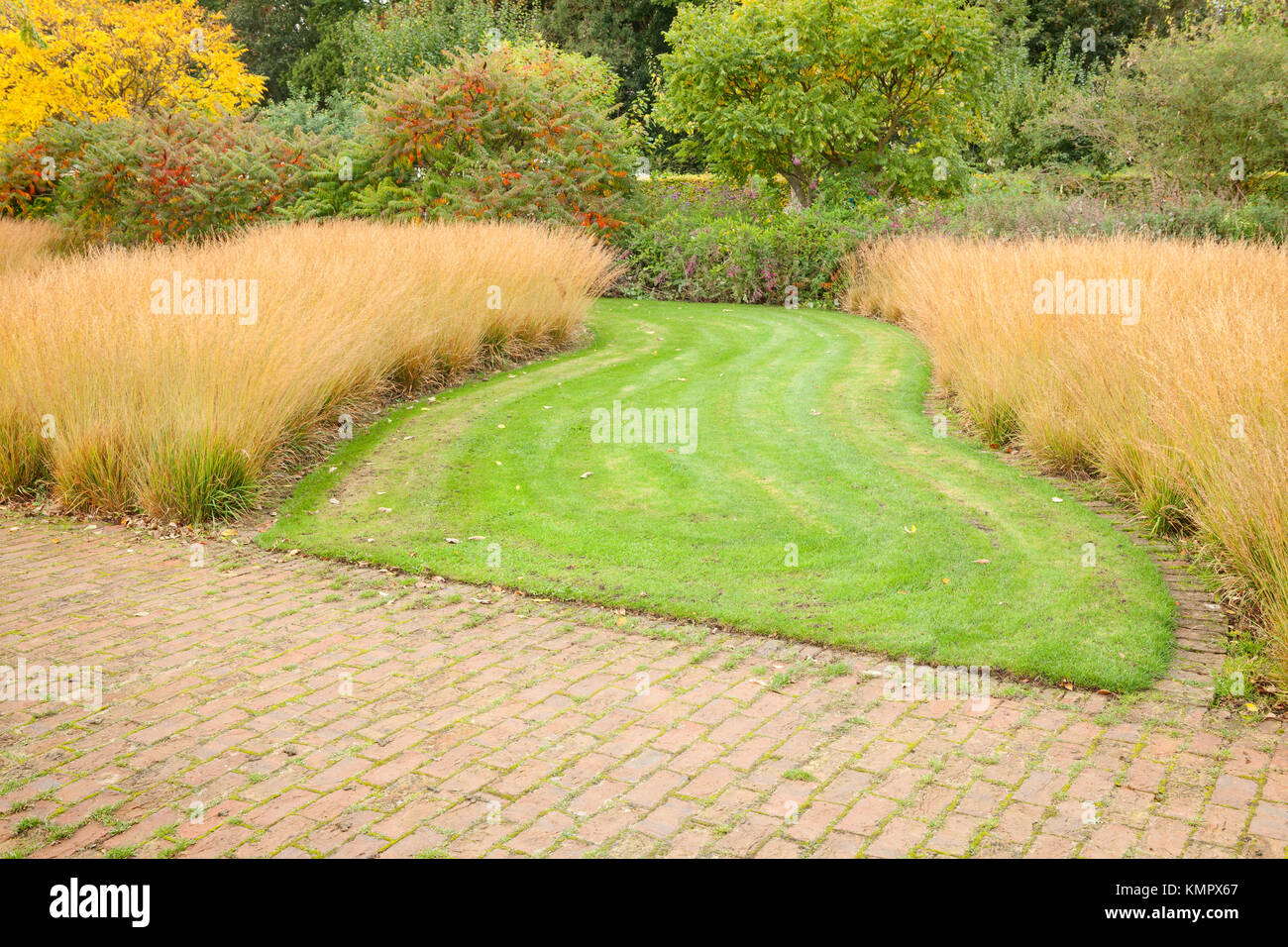 Scampston Hall Walled Garden, North Yorkshire, in Autumn. October 2017 ...