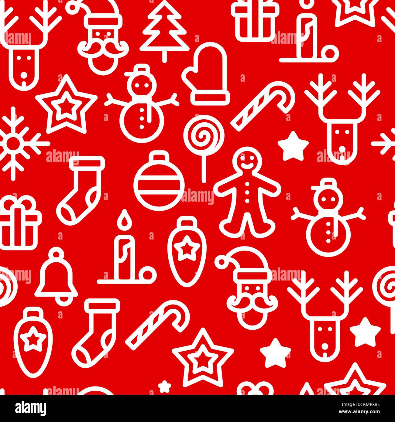Christmas icons vector vectors hi-res stock photography and images - Alamy