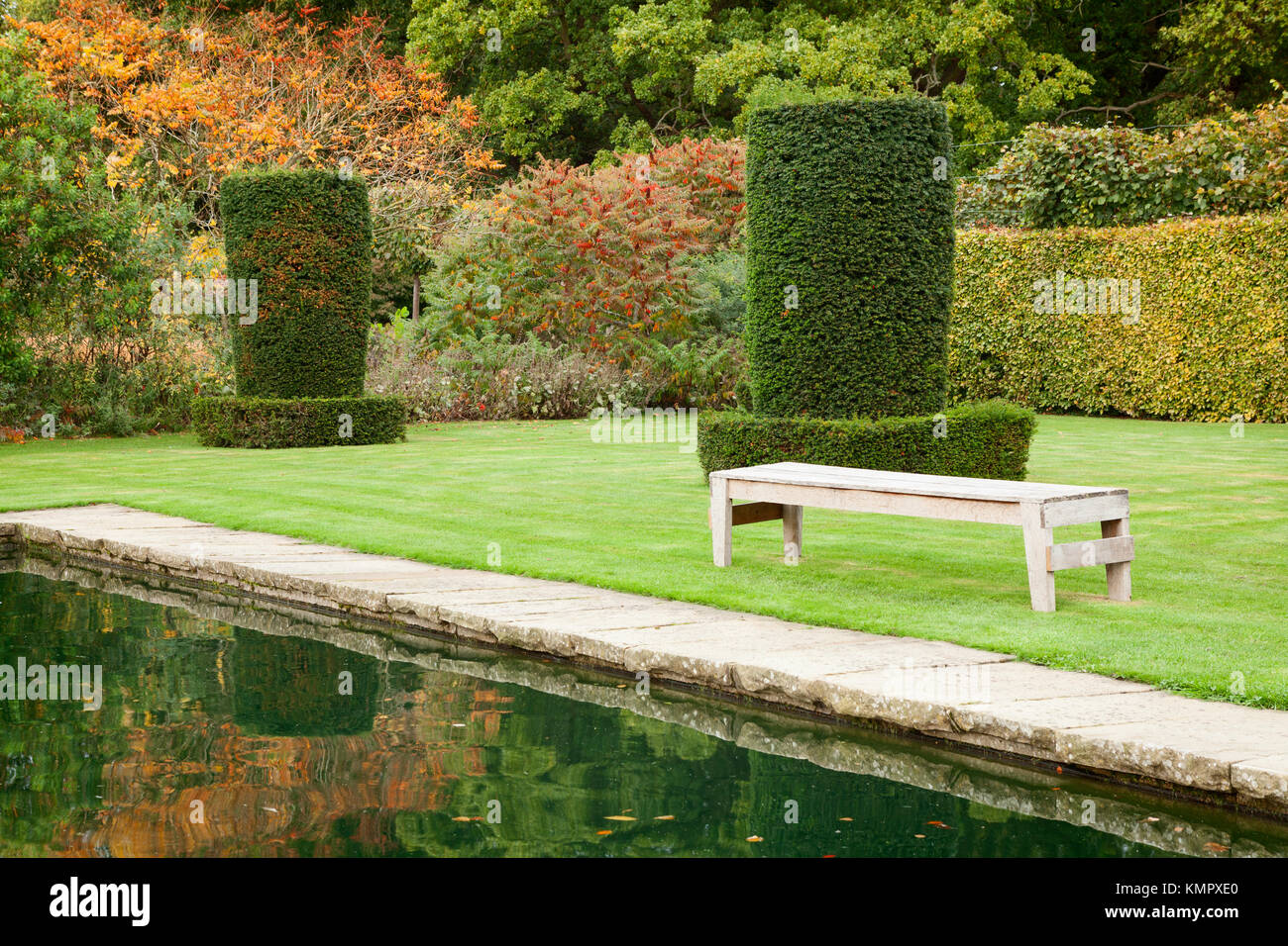 Scampston Hall Walled Garden, North Yorkshire, in Autumn. October 2017 ...