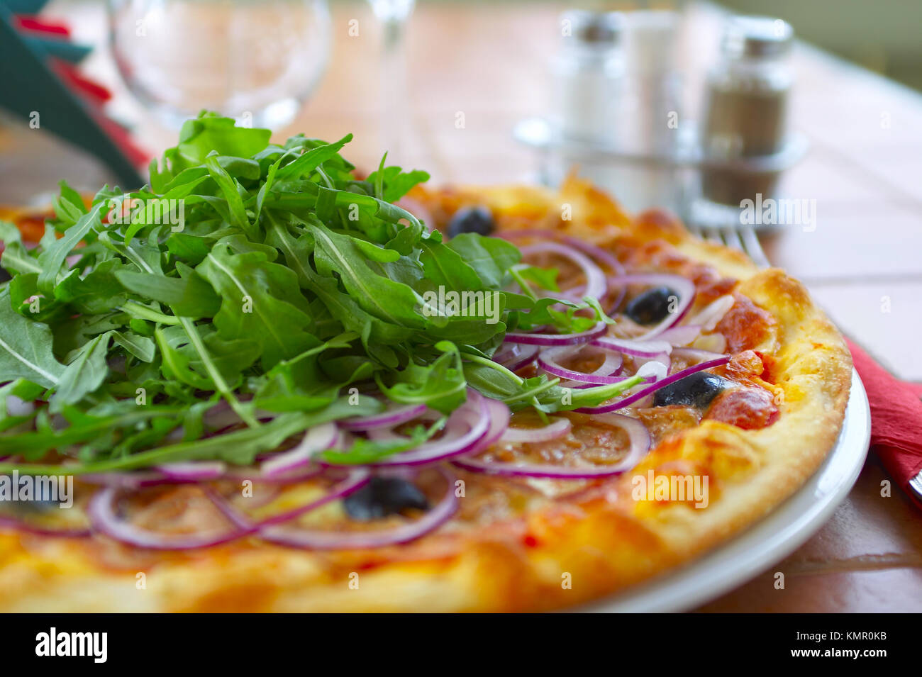 Pizzas in plate table food hi-res stock photography and images - Alamy