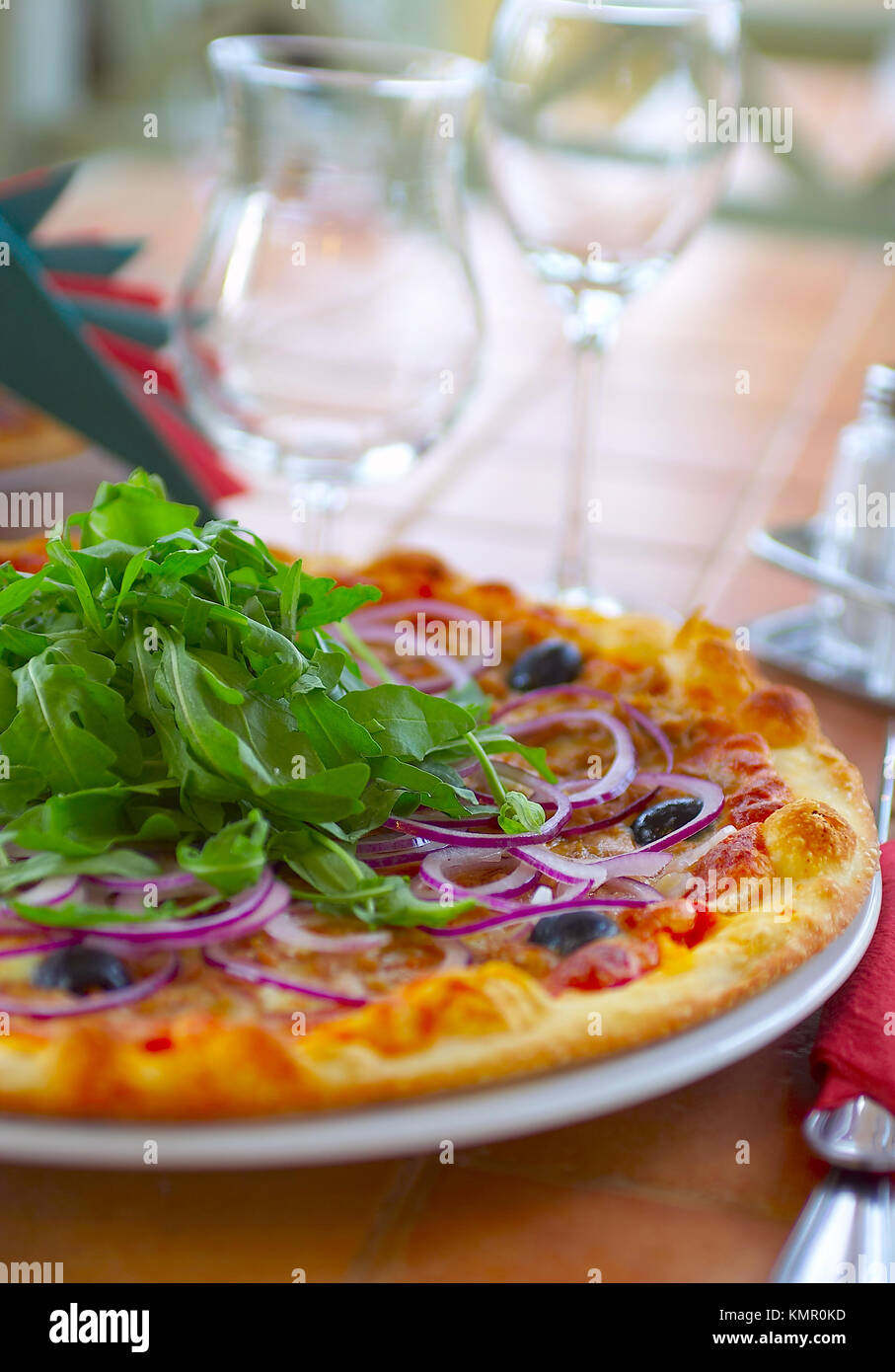 Pizzas in plate table food hi-res stock photography and images - Alamy