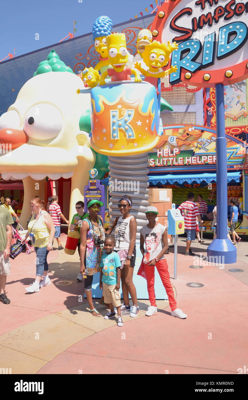 The simpsons ride hi-res stock photography and images - Alamy