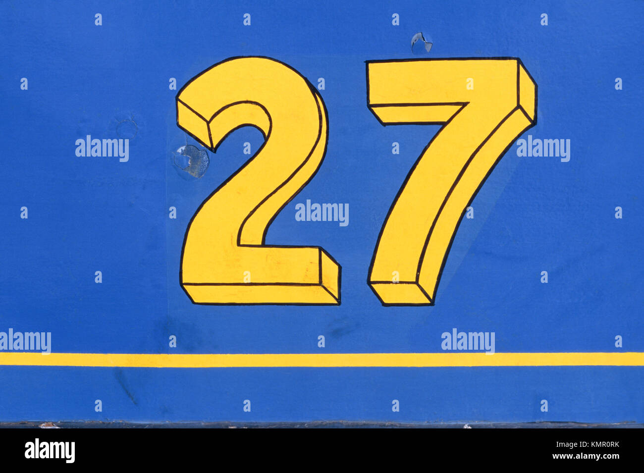 Yellow number 7 hi-res stock photography and images - Alamy