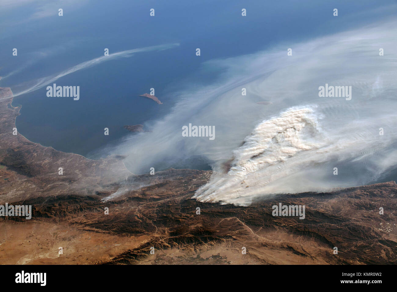 Smoke from massive fires burning across Southern California seen from ...