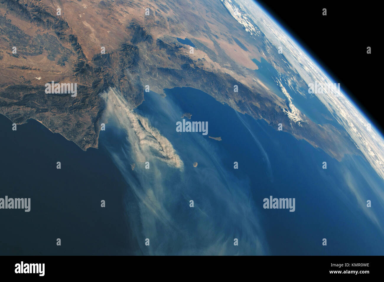 Smoke from massive fires burning across Southern California seen from ...