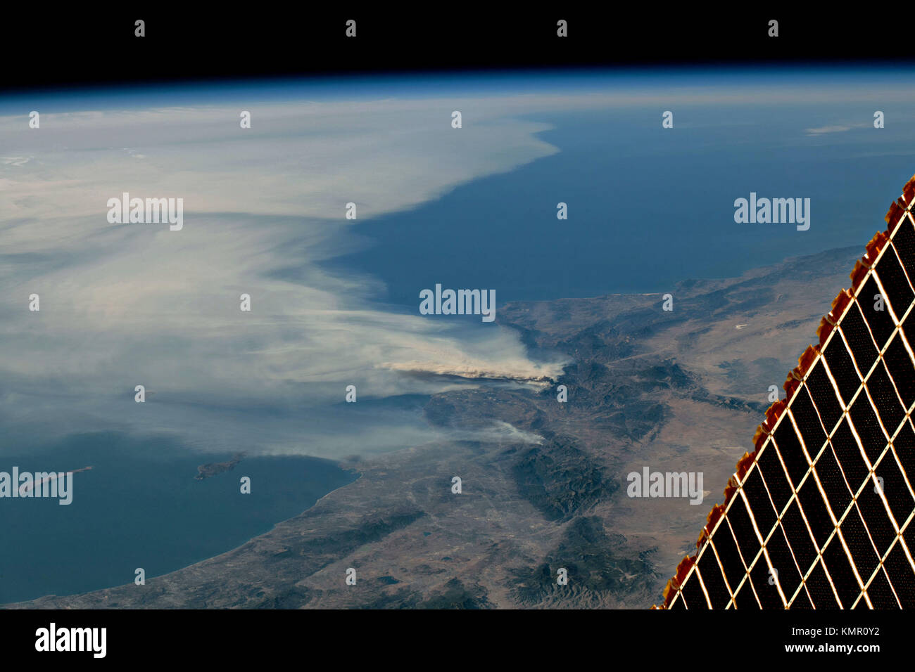 Smoke from massive fires burning across Southern California seen from ...